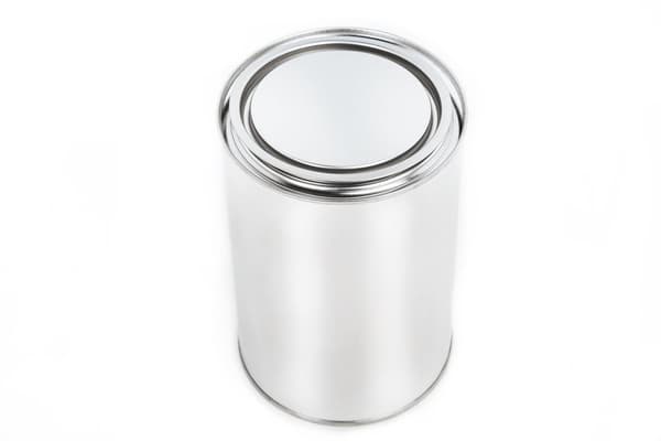 Plåtburk 1000 ml med pressbart lock - lufttät, ogenomskinlig, tom, rund ...