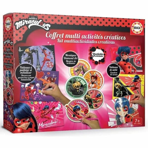 Tegninger til at tegne Educa Miraculous Ladybug - 18931 Multifarvet | CDON