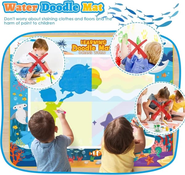 Vattenritmatta för Barn 1–6 År – Interaktiv Målarlek & Aqua Magic ...