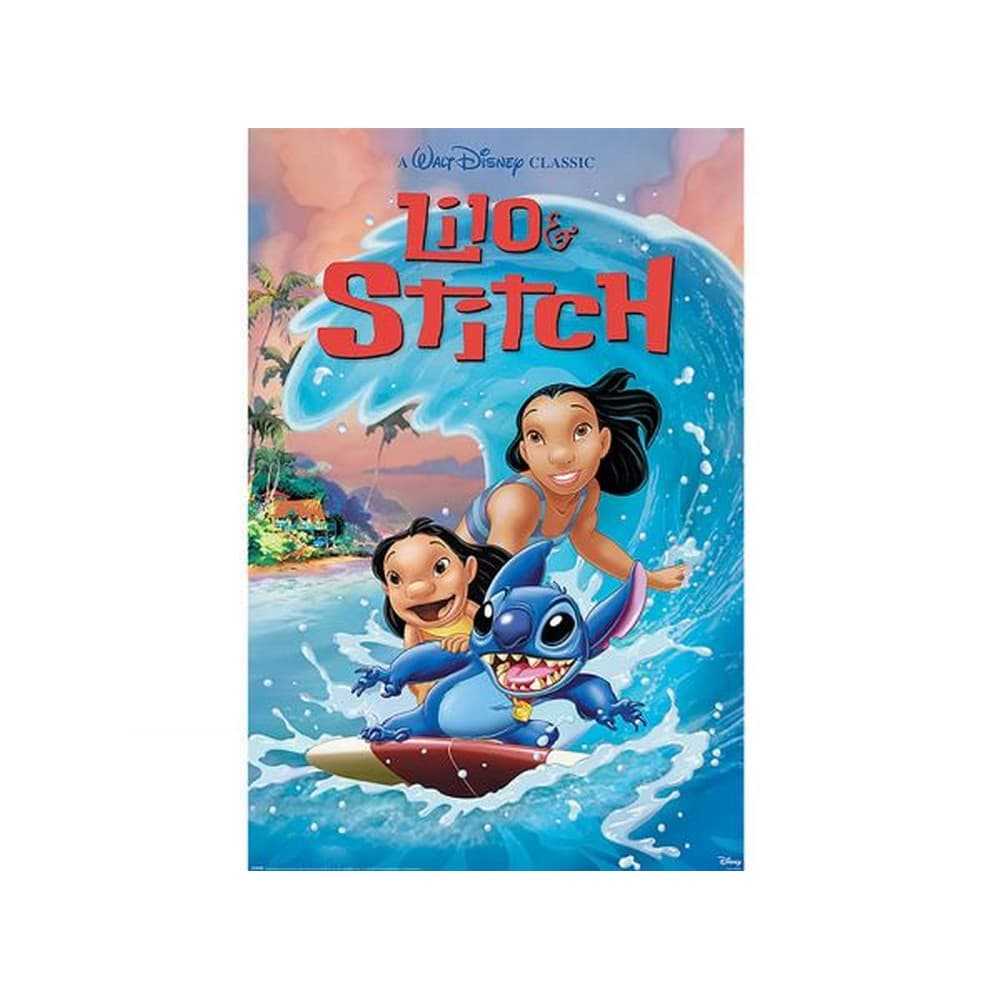Lilo & Stitch Wave Surf Poster | CDON