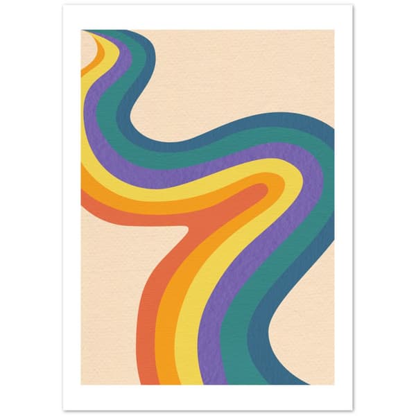 Regnb ge Poster - 50X70 cm / 20X28? | CDON