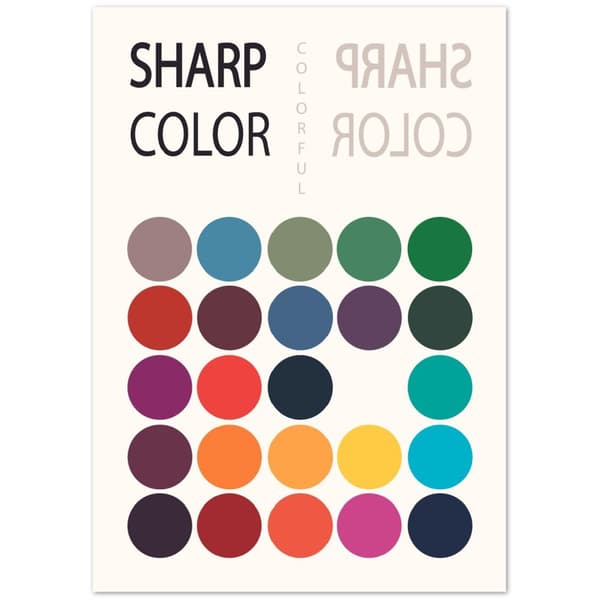 Sharp Color Poster - A4 21X29.7 cm / 8X12? | CDON