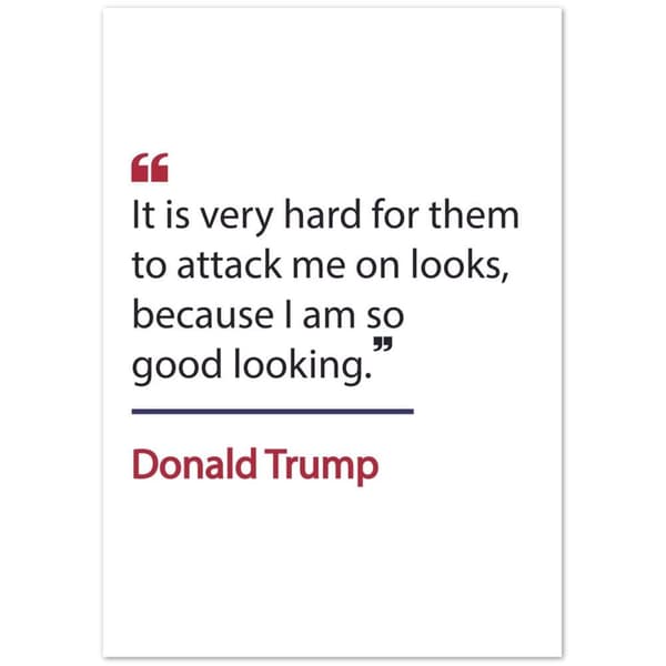 Donald Trump Quotes Poster - A4 21X29.7 cm / 8X12? | CDON