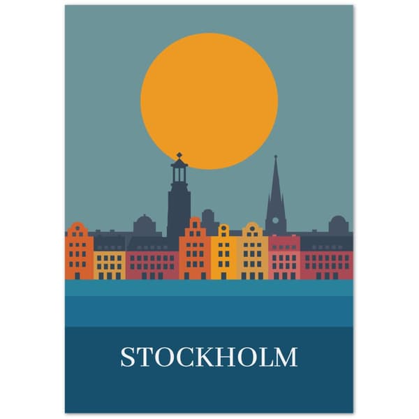Stockholm Poster - A2 (42 X 59.4 cm) | CDON