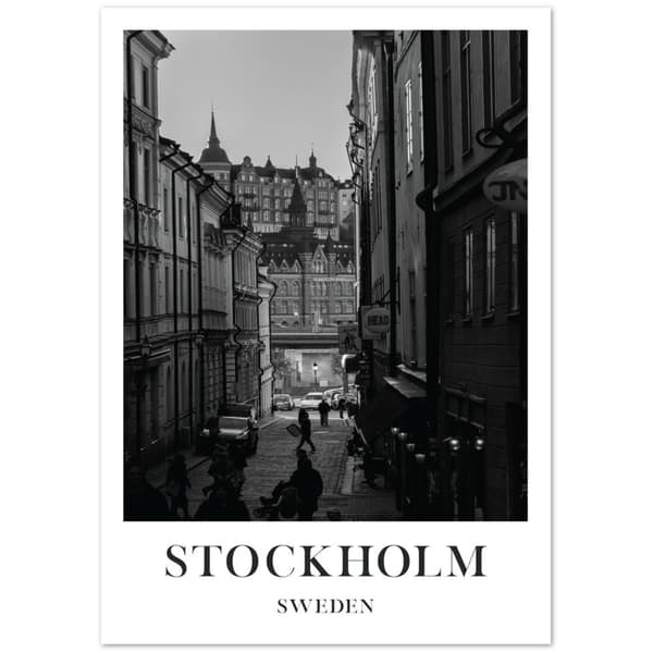 Stockholm Sweden Poster - A2 (42 X 59.4 cm) | CDON