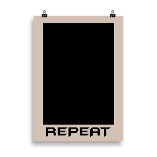Repeat Work Poster Poster - 50X70 cm | CDON