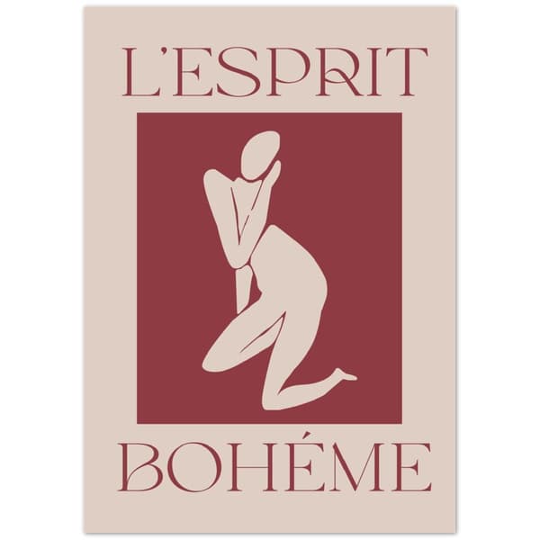 L'Esprit Boh me Poster - A0 (84.1 X 118.9 cm) | CDON