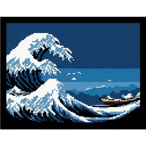 Wave Collection 8 Bit Vågor Tryck | CDON
