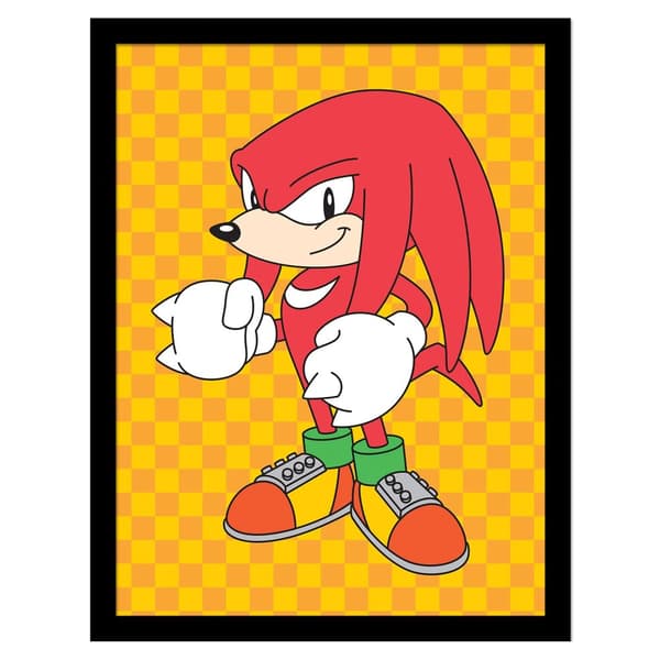 Sonic The Hedgehog Knuckles Framed Poster | CDON