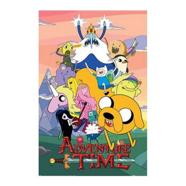 Adventure Time Group Paper Poster | CDON