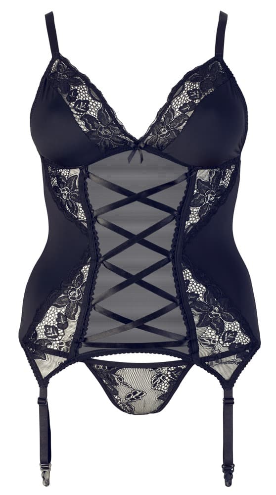 Black Lace Basque Set | CDON