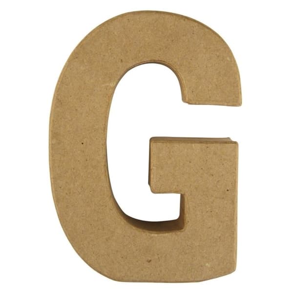 Papier-mâché alfabet 15 cm Bokstav G | CDON