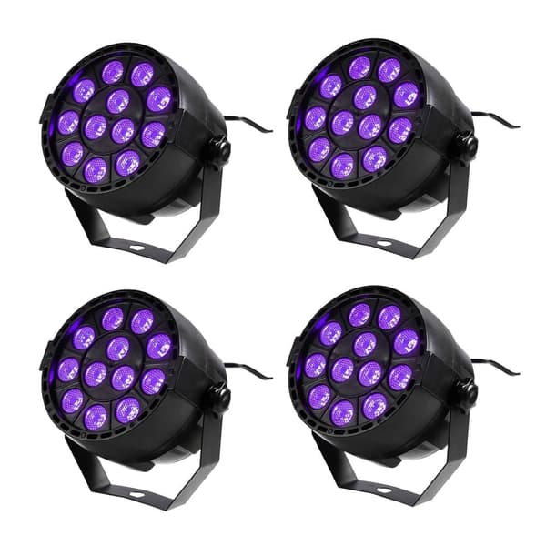 UV LED Spot (12x2W) 4 stk Pakke | CDON