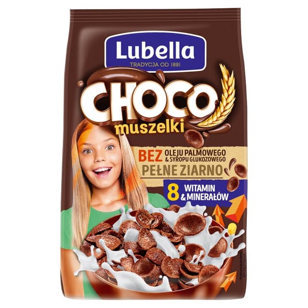 Lubella Choco Shells: läckra frukostflingor med fullkornschokladsmak | CDON