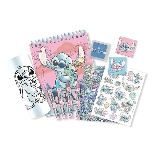 Coffret med skrivmaterial - KIDS LICENSING - Disney Stitch 3D - Blå ...