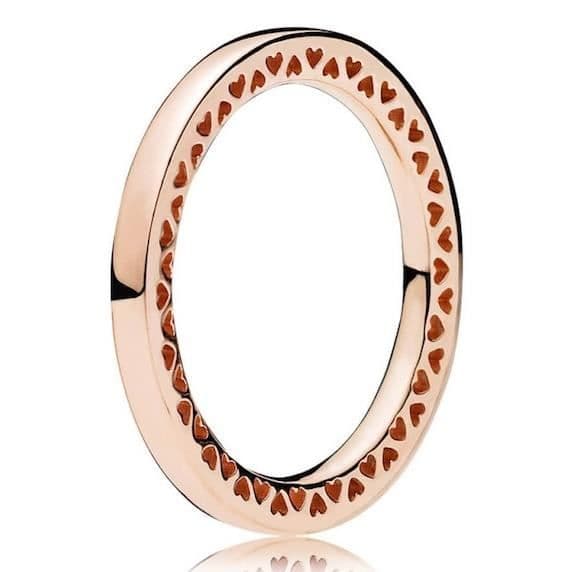 Ring - PANDORA - 186237-52 Klassisk Hjärta - Pandora Rose - Roséguld ...