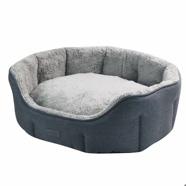 Oval hundkorg Nobby Pet Lica - Grå - 86x70x24 cm | CDON