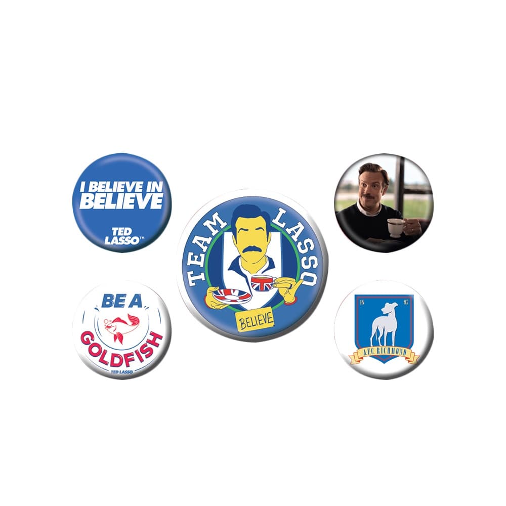 Ted Lasso Team Lasso Badge (förpackning med 5 st) | CDON