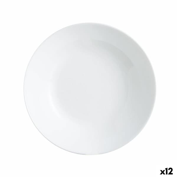 Djup tallrik Luminarc Zelie Vit Glas Ø 20 cm (12 antal) | CDON