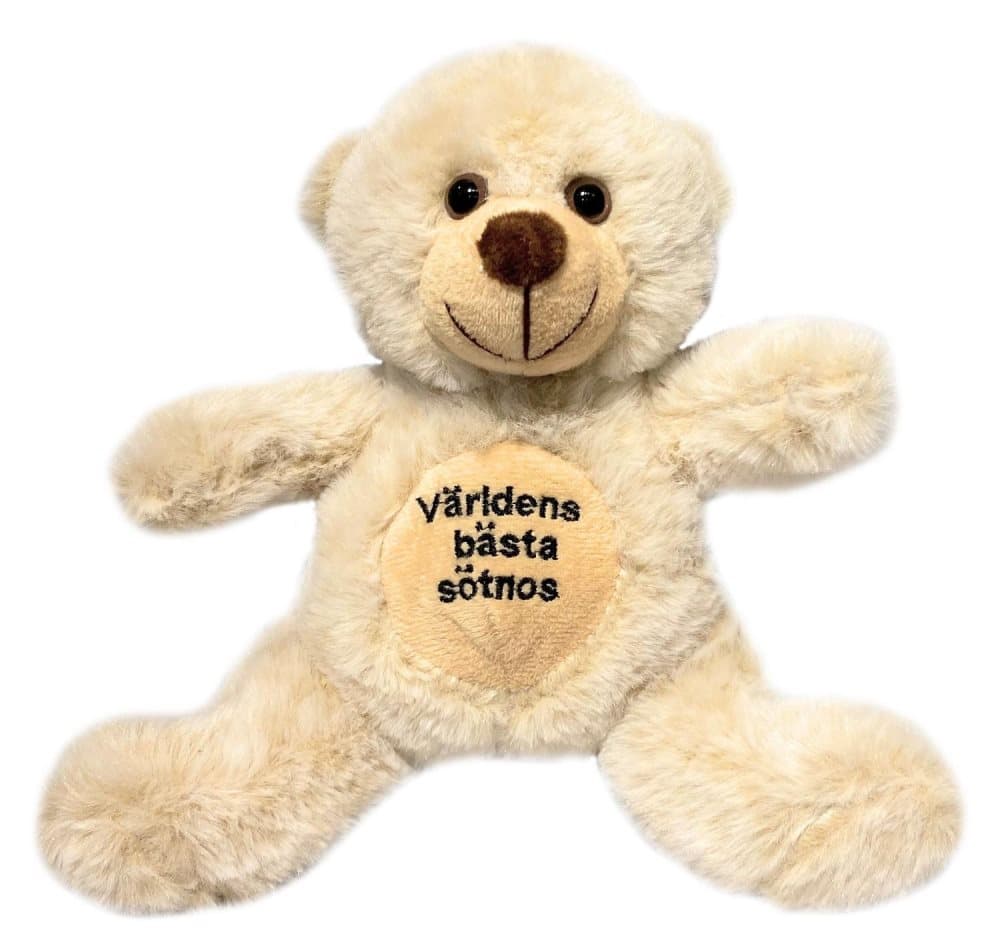 Nalle Världens bästa sötnos Beige 20 cm | CDON