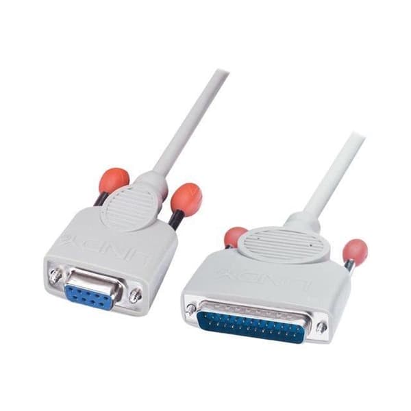 Seriell skrivarkabel - LINDY - 2m - Sub-D 9 Hona till Sub-D 25 Hane IBM ...