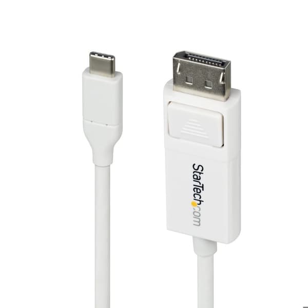 Videokabel - STARTECH - USB-C till DisplayPort - 4K 60Hz - 2m - Vit | CDON