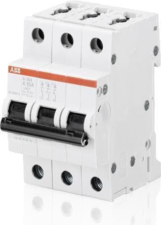 ABB S203 K16 Automatisk Afbryder 6KA 3P, Hvid | CDON