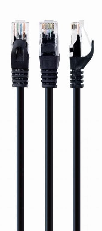 UTP Cat6 | Patch cord | PVC AWG 26 (7 x 0.15 mm wire) | Black | 5 m | CDON