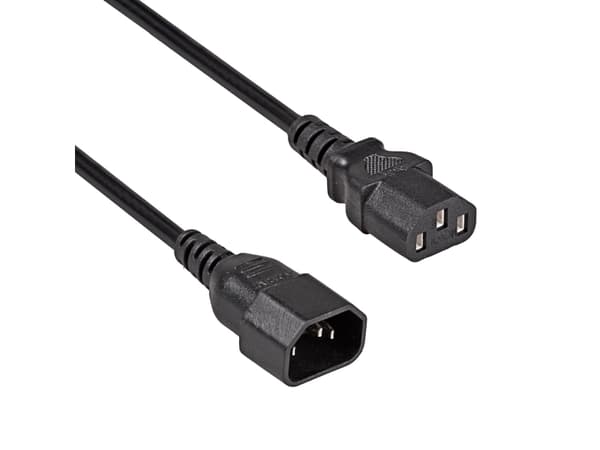 Akyga AK-PC-07C, 3 m, IEC C14, IEC C13, 250 V, 10 A | CDON
