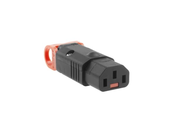 ACT C13 IEC Lock+ rewireable connector black, PA130100BK (SFO65) | CDON