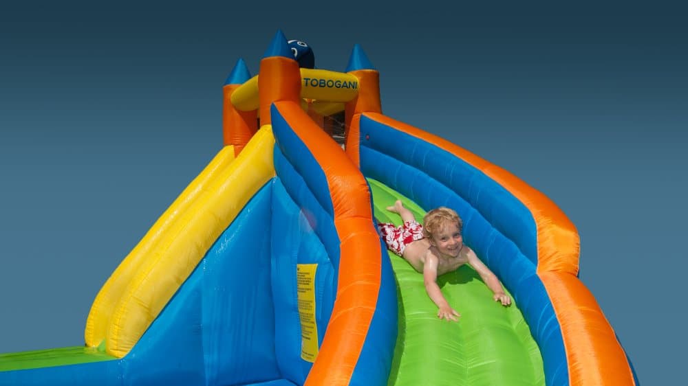 Tobogani – Vattenpark med pool och rutschkana, uppblåsbar, 12 m² ...