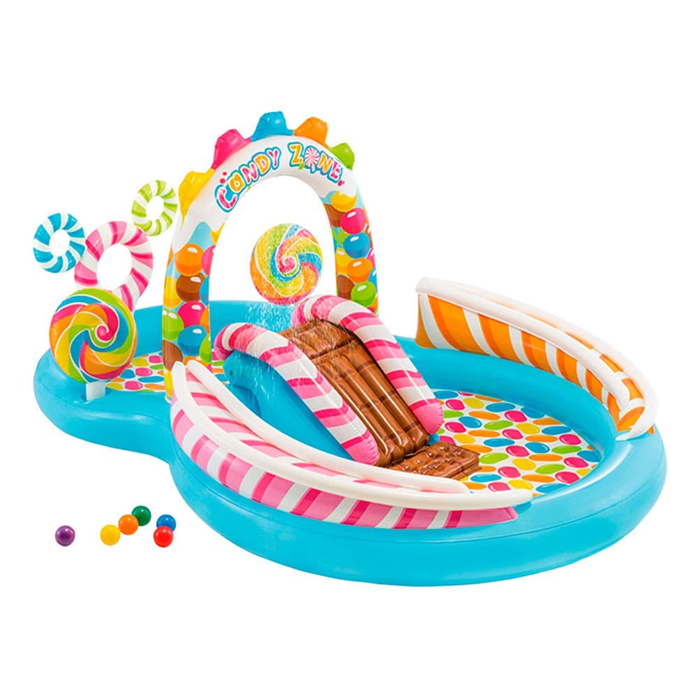 Intex Uppblåsbar Play Center Pool Candy Zone Flerfärgad 295 x 191 x 130 ...
