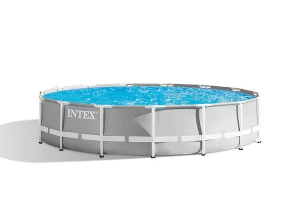 INTEX Tubular Above Ground Pool Kit - Pris Ram - 457 x 107 cm - Rund ...