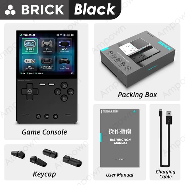 TRIMUI BRICK Handheld Game Console 3,2'' IPS-skärm Linux-system Trimui ...
