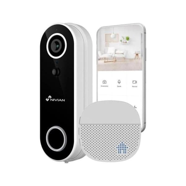 Video Timbre Nivian Wifi Full HD Ljud Bidirektionellt Nattvision ...