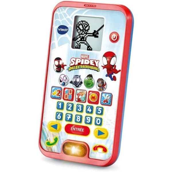 VTECH - SPIDEY - Spideys pedagogiska smartphone - Barn - Röd - Unisex ...