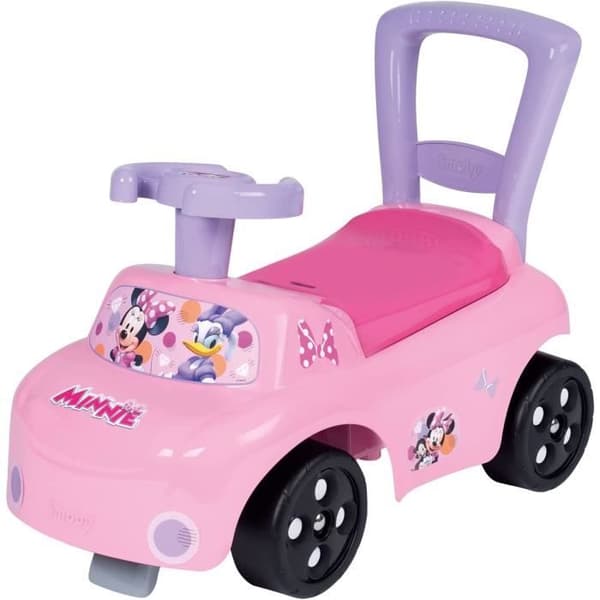 Minnie car ride-on - Smoby - Walker funktion - Riktningsstyrd ratt | CDON