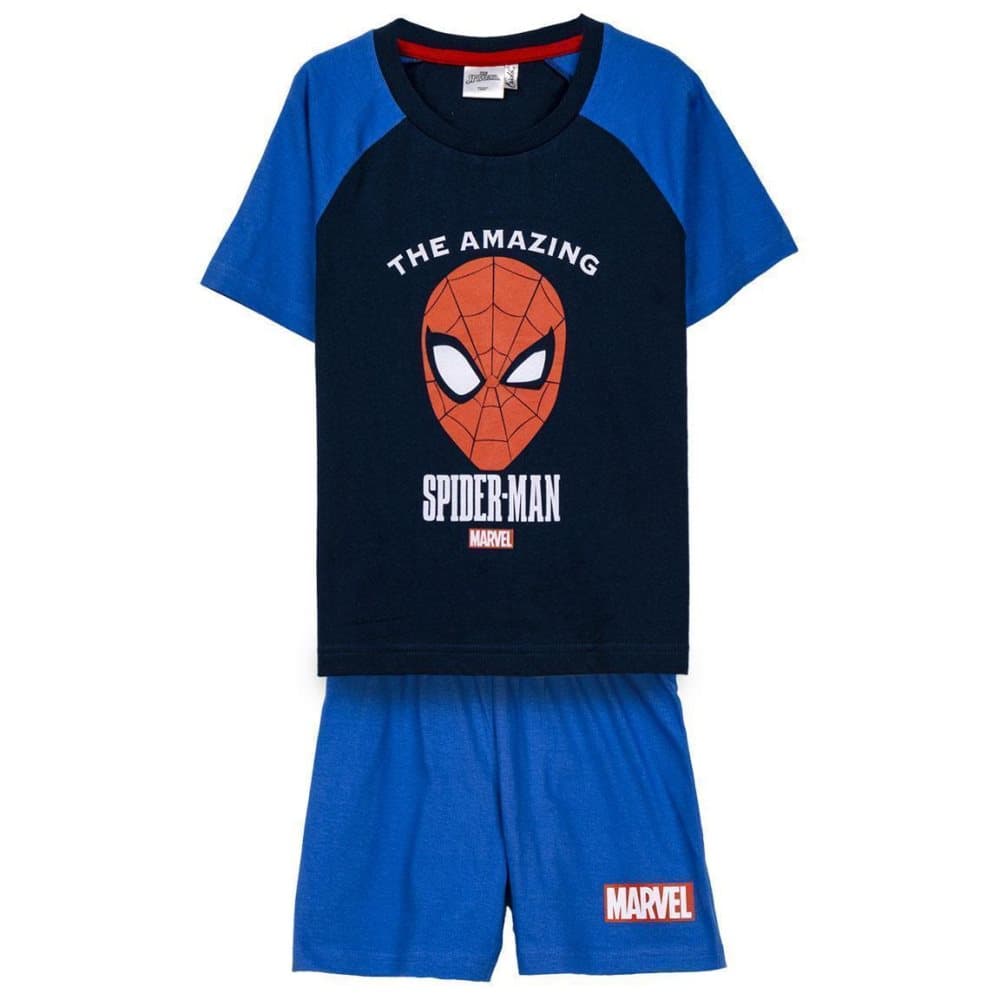 Spiderman pyjamas 5 år 110 cm tröja shorts avengers blå | CDON
