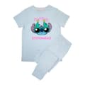 Lilo & Stitch Girls Merry Stitchmas Cotton Short-Sleeved Long Pyjama ...