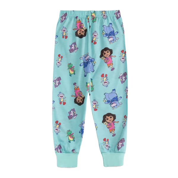 Dora The Explorer Childrens/Kids Character Long Pyjama Set (Pack of 2 ...