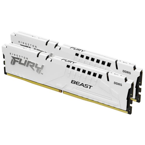 Minne DDR5 KINGSTON FURY Beast White XMP - 32Go 6400MT/s CL32 DIMM Kit ...
