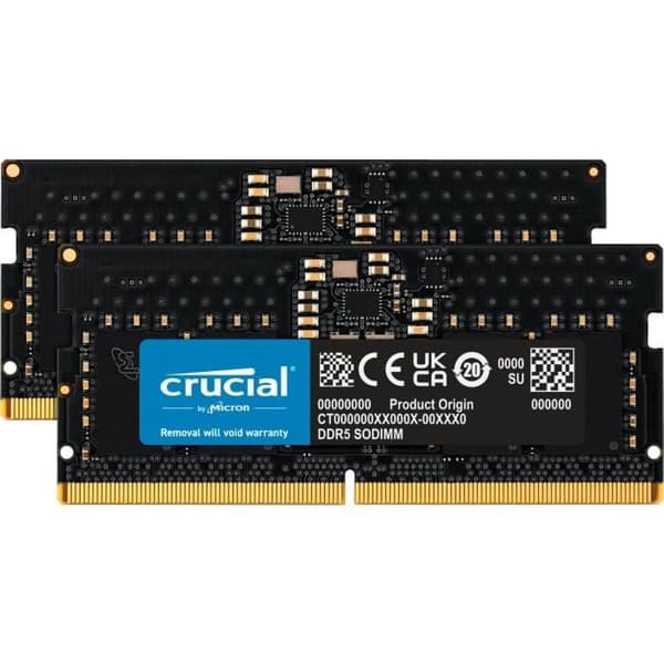 CRUCIAL Minne RAM DDR5 - Kit 128GB (2 x 64GO) - 5600 MT/s - CL46 ...