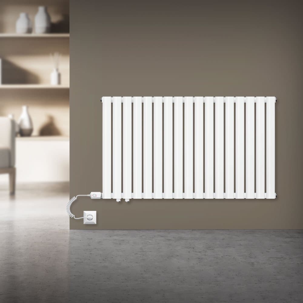 ML-Design Panelradiator 600 x 1020 mm Vit Enkelvägg med Värmestav 300W ...