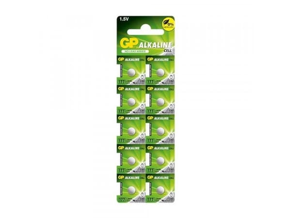Baterie alkaliczne MINI GP 177/G4/AG4/LR626/LR66 blister 10szt. | CDON