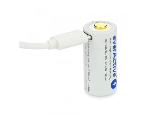 EverActive Battery 16340 3V Li-ion 700 mAh micro USB | CDON