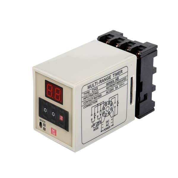 Dual Mode Delay Timer Relay (DC 12V) med LED-display | CDON