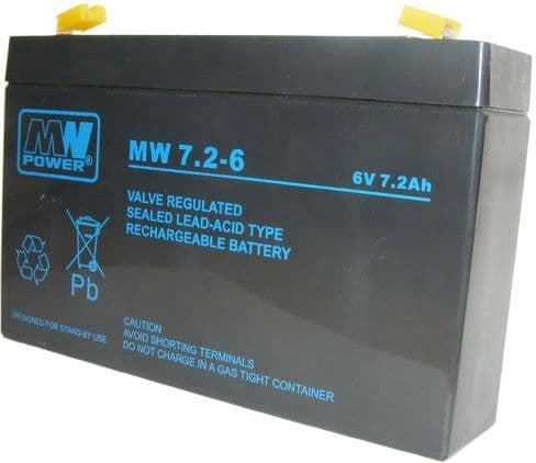 MN POWER Pb 6V 7,2Ah (MN/6V-7.2AH) | CDON