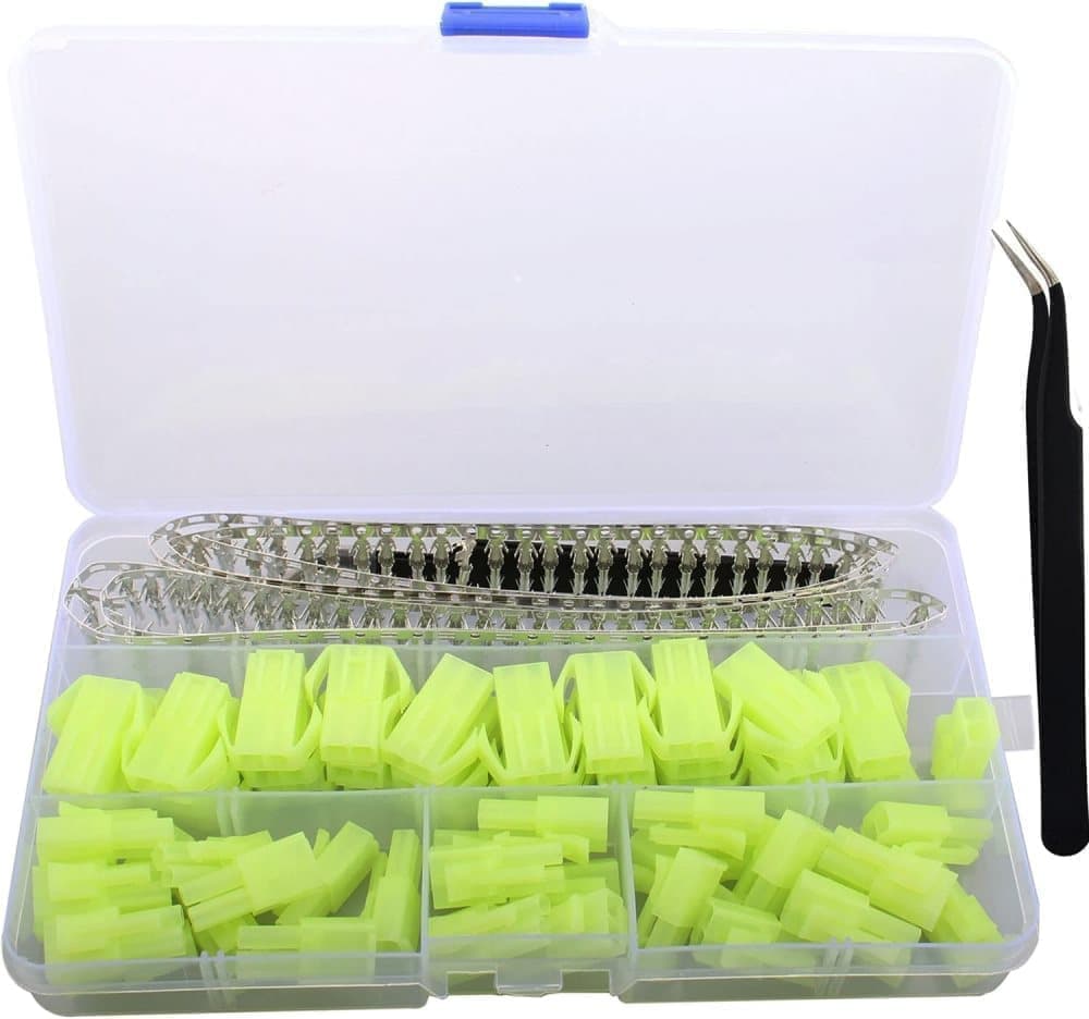 Sæt med 40 Mini Tamiya-stik 2-benet stik Han-sæt Tamiya Mini Tamiya ...