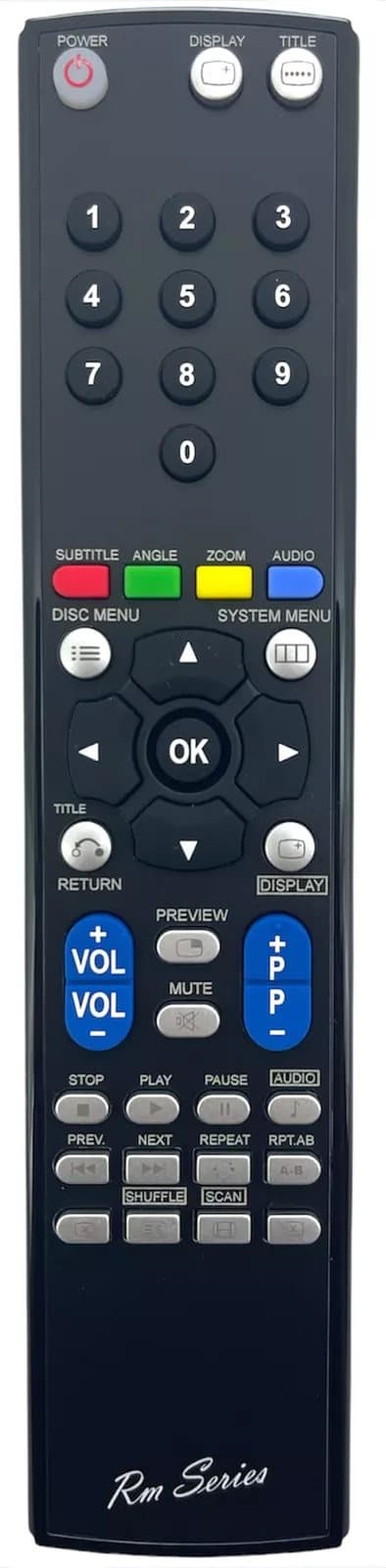 RM Series Remote Control fits PHILIPS DVD703AT DVD703AT98 DVD703AT99 ...