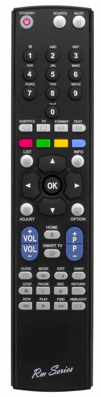 RM Series Remote Control fits PHILIPS 47PFL6008S12 47PFL6008S60 ...